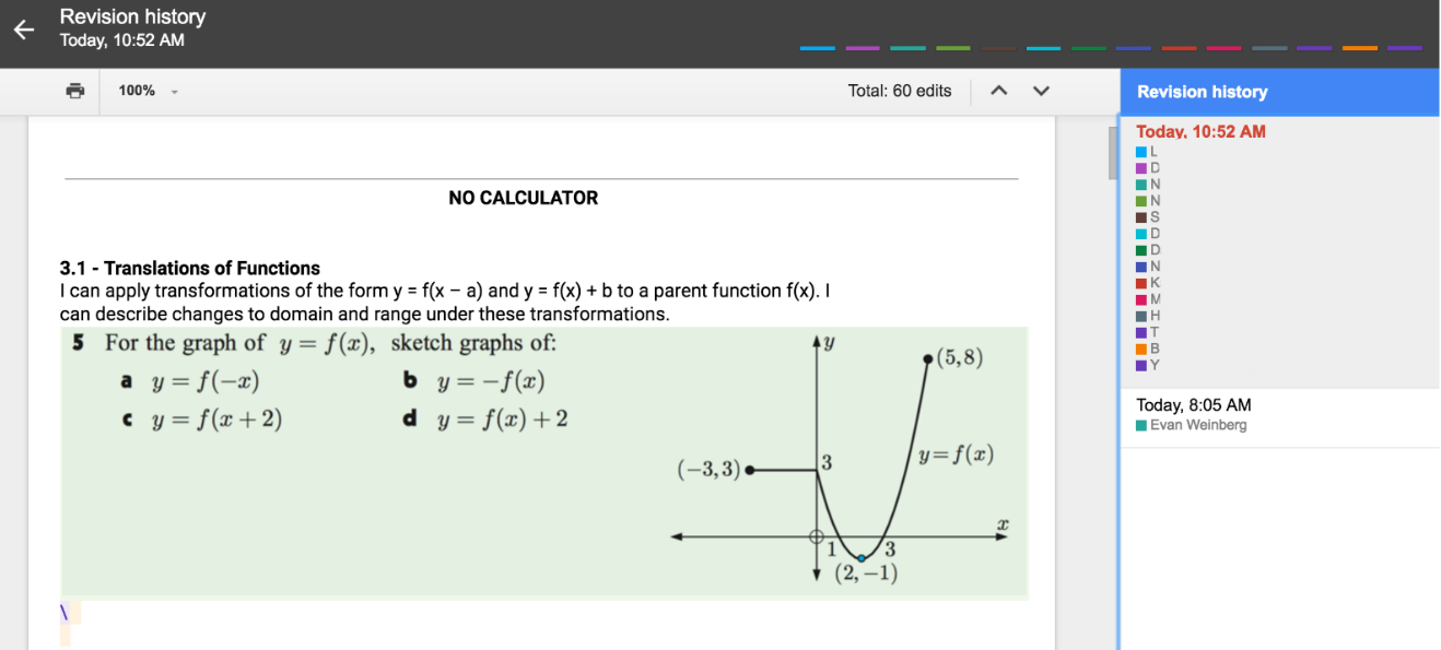 Collaborative Review with Google Docs
