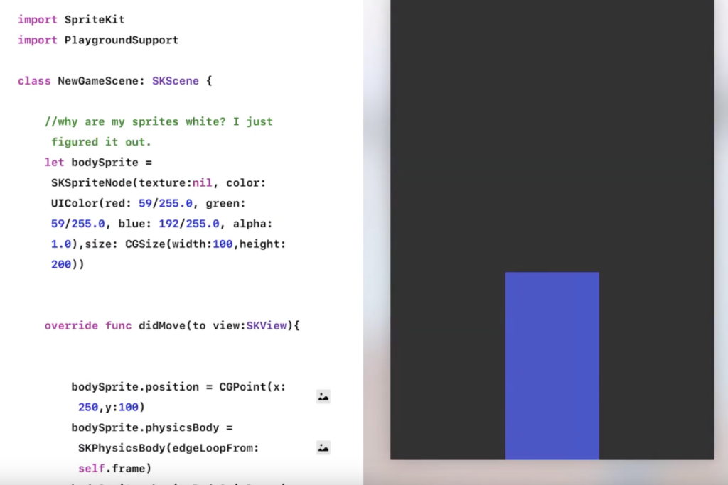 App Development / Distance Learning: SpriteKit
